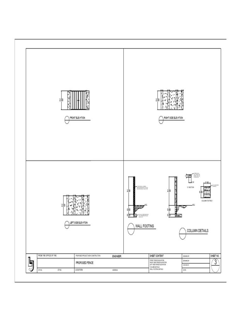 Proposed Fence | Download Free PDF | Civil Engineering