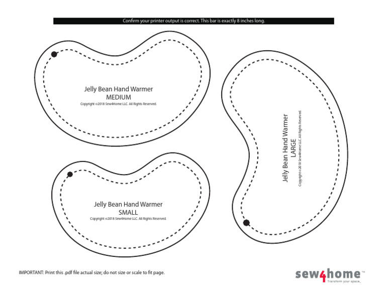 2814 PATTERN Jelly Bean Hand Warmer - 1 | PDF