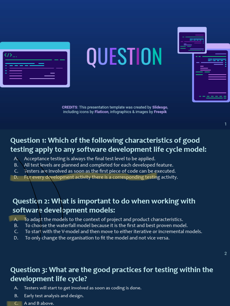 Chapter 2_Testing throughout of SDLC_Question | PDF | Software Testing ...