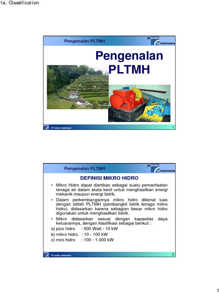 Pengenalan PLTMH - Rev230304 | PDF