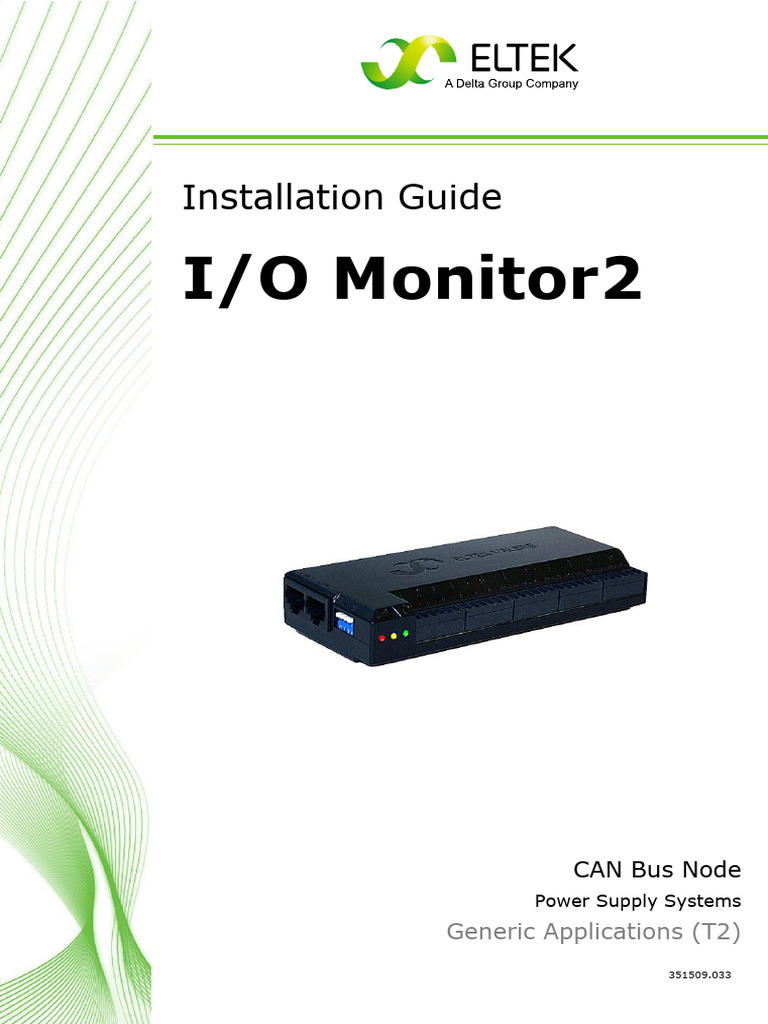 Installation Guide IO Monitor2 CAN Node (UDOC - 351509.033 - 1 - 2.1 ...