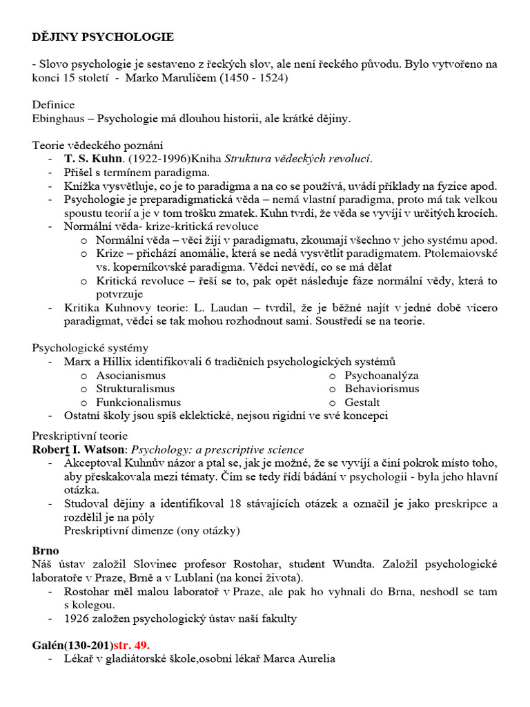 Dejiny Psychologie | PDF