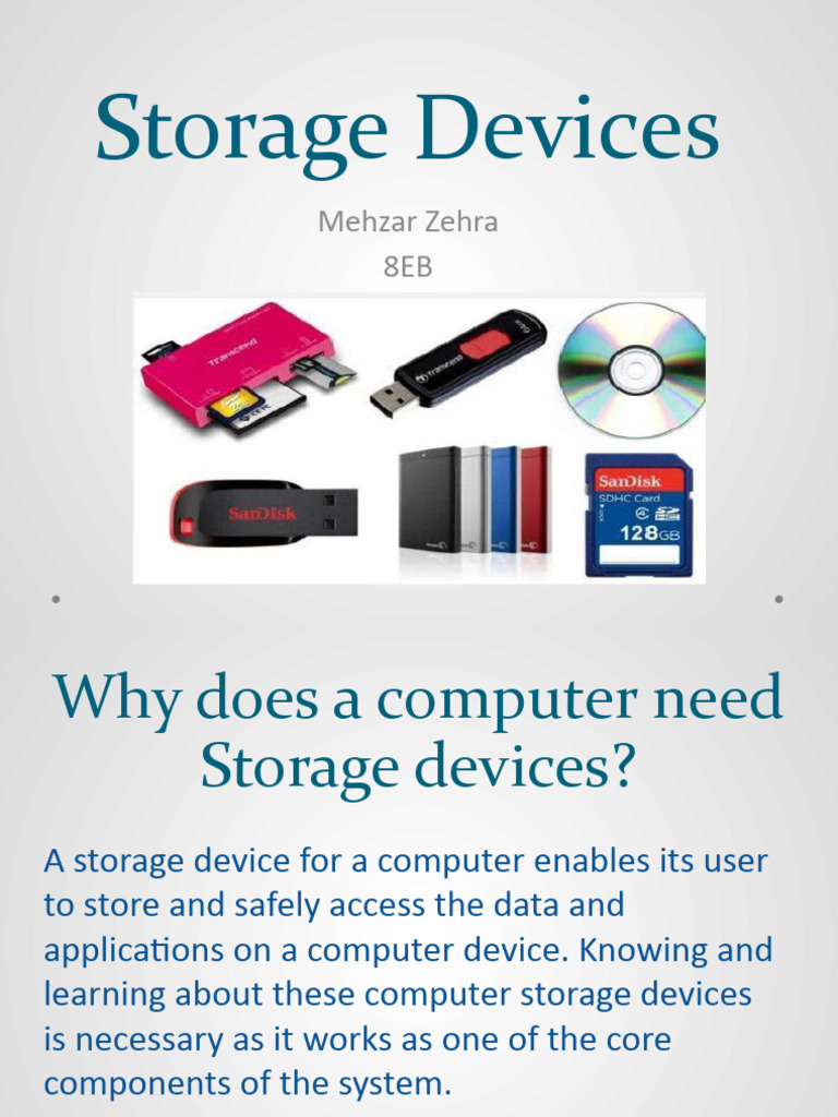 Storage Devices | PDF