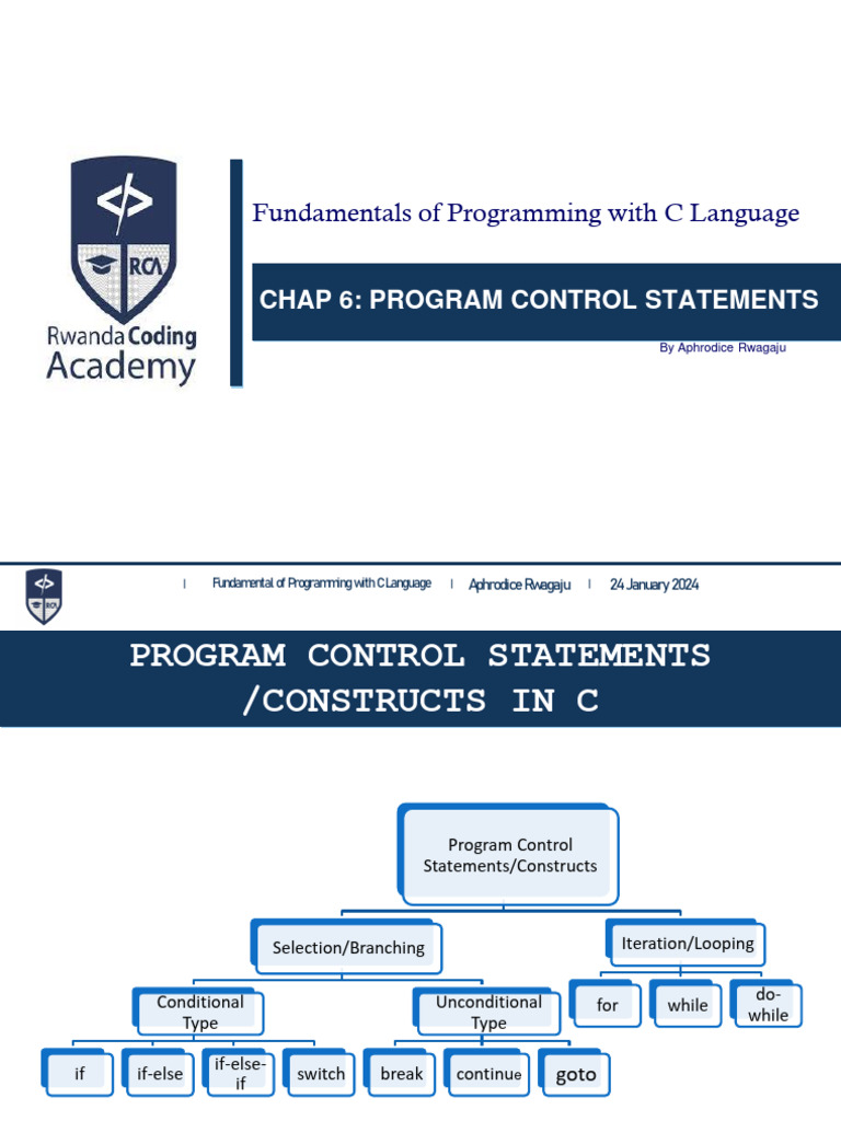 LEC - 6 C Programming Controls | PDF