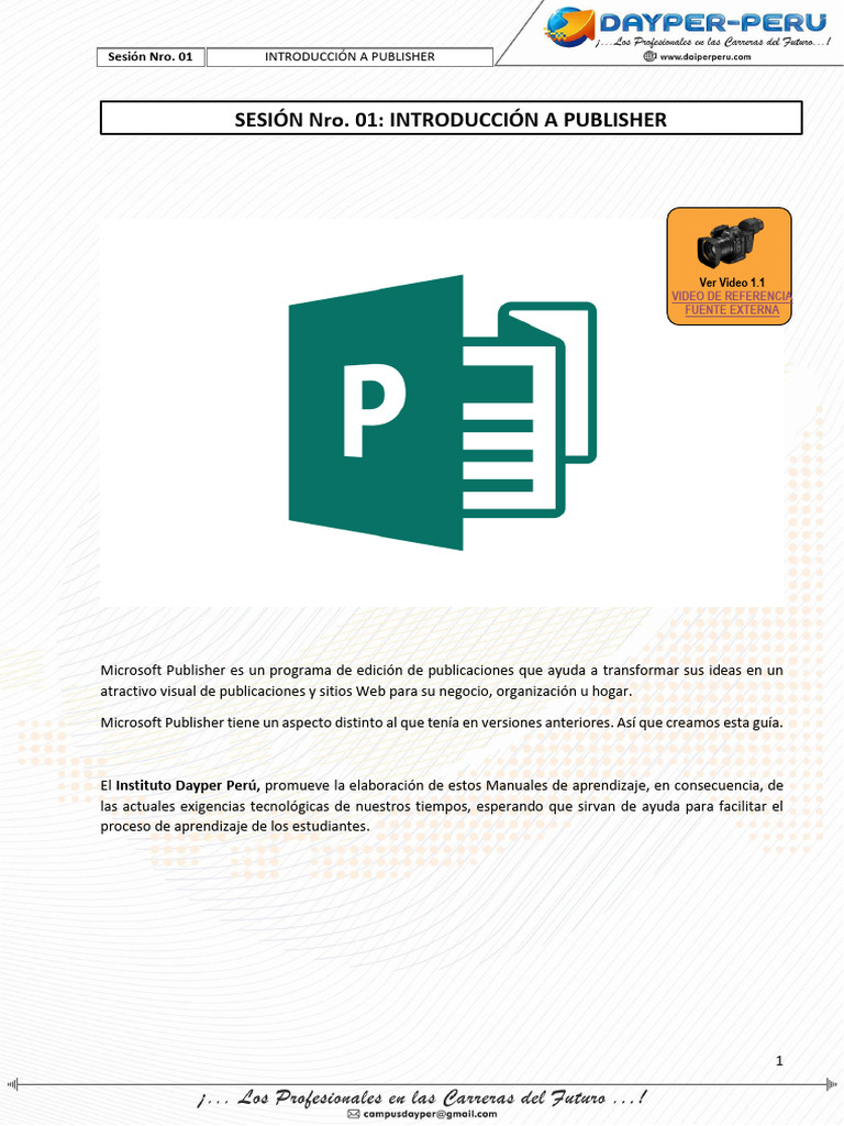 S1 - Introducción A Publisher | PDF
