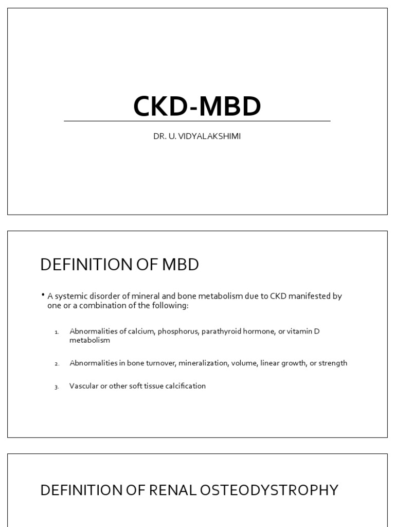 CKD-MBD | PDF