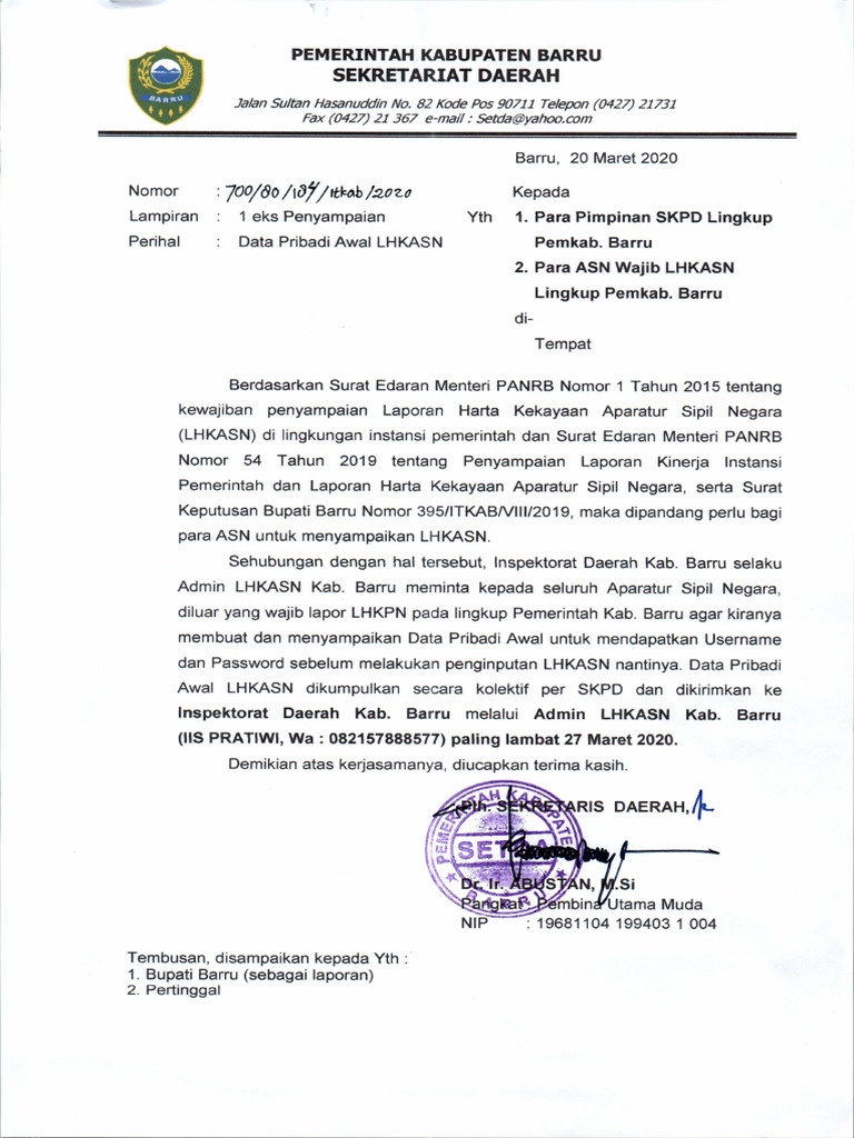 Penyampaian Lhkasn | PDF