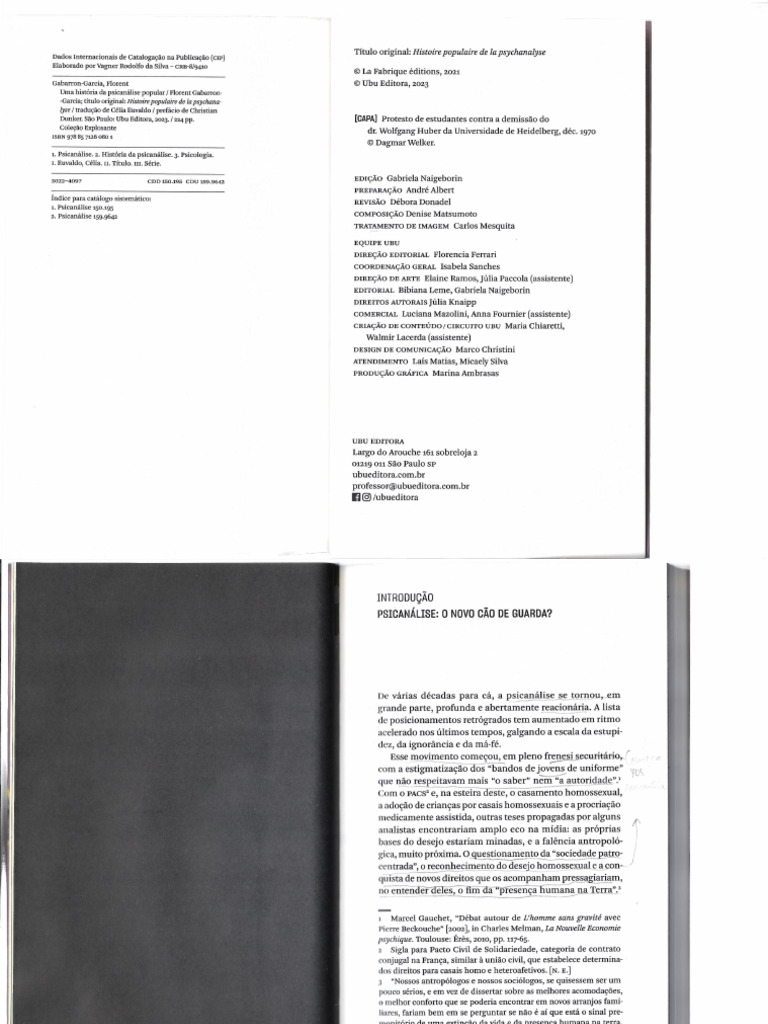 Florent Gabarron-Garcia - Uma História Da Psicanálise Popular ...