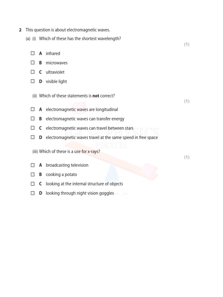 EM Waves QP | PDF | Electromagnetic Radiation | Electromagnetic Spectrum