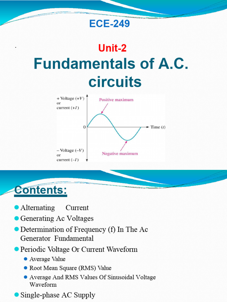 Lecture77 - 12284 - AC Circuits | PDF