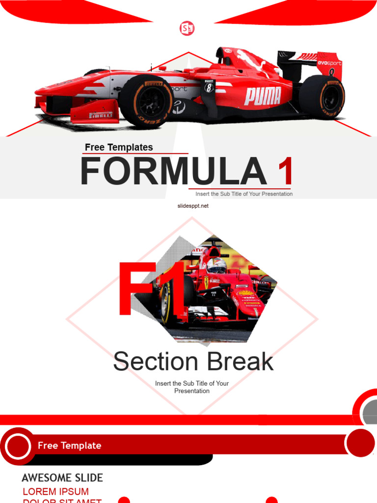Formula 1 Template | PDF | Microsoft Power Point | Infographics