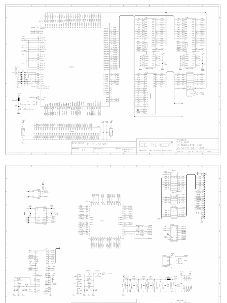 Behringer Dcx2496 Schematic PDF | PDF