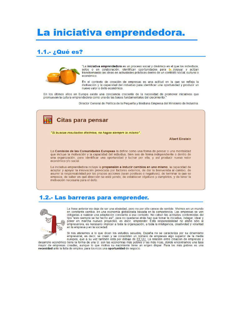 La Iniciativa Emprendedora Pdf
