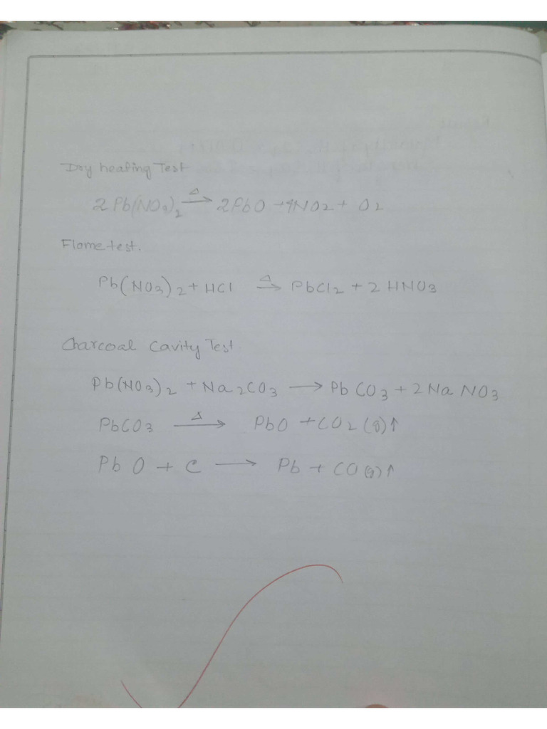 Salt Analysis PB (NO3) 2 | PDF