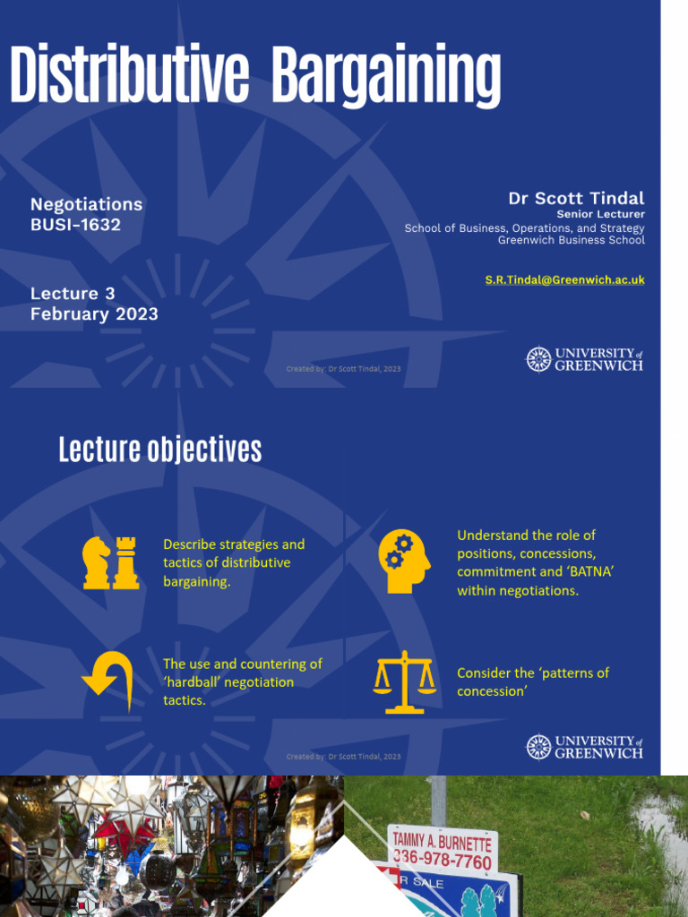 3 Lecture Distributive Bargaining | PDF | Negotiation | Economies