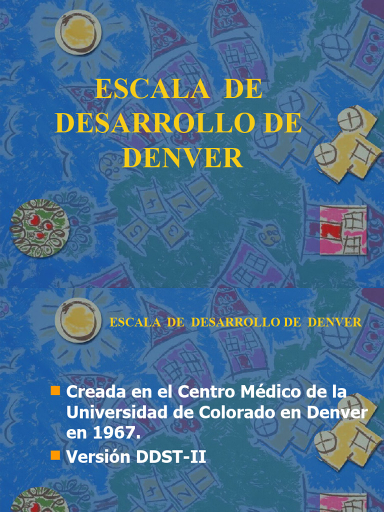 Escala de Desarrollo de Denver | PDF
