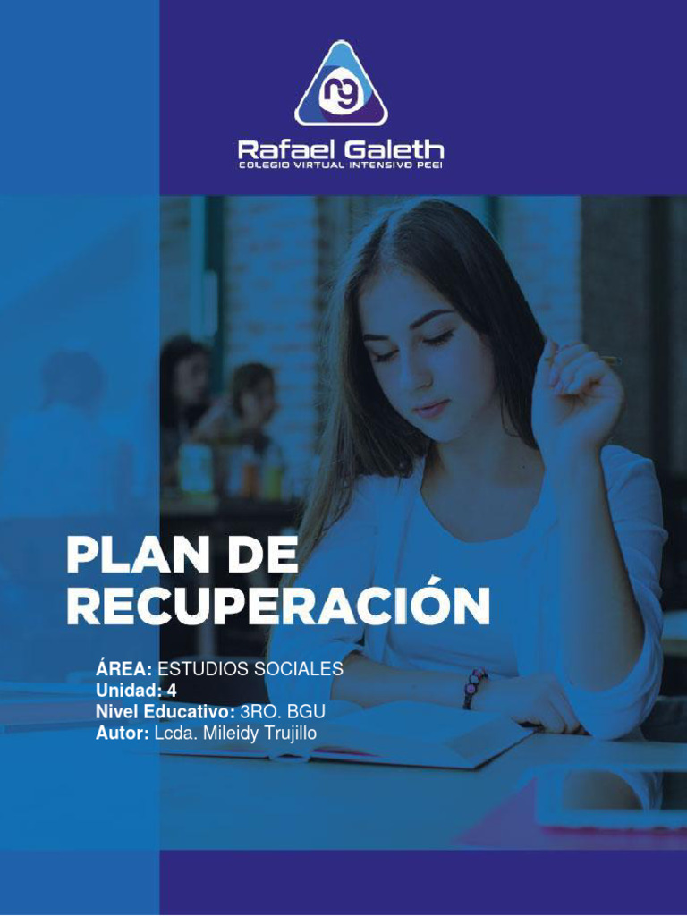 U4 - Plan de Refuerzo - 3RO - CCSS - RG | PDF