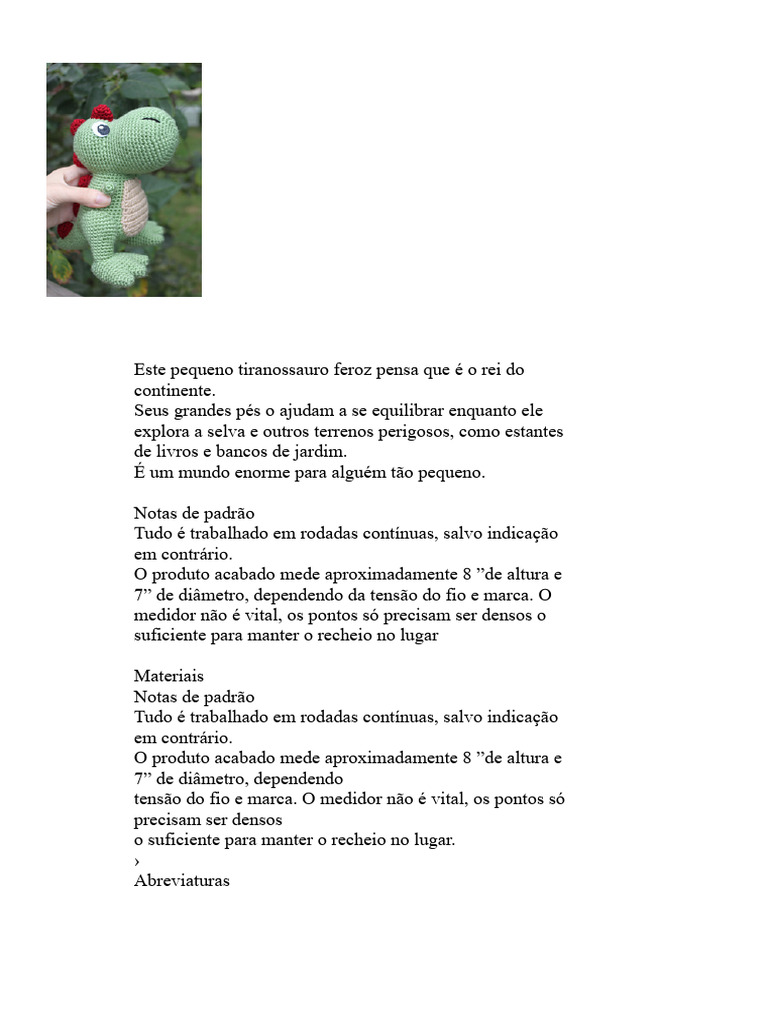 Dino Tiny T-Rex - POR 2 | PDF