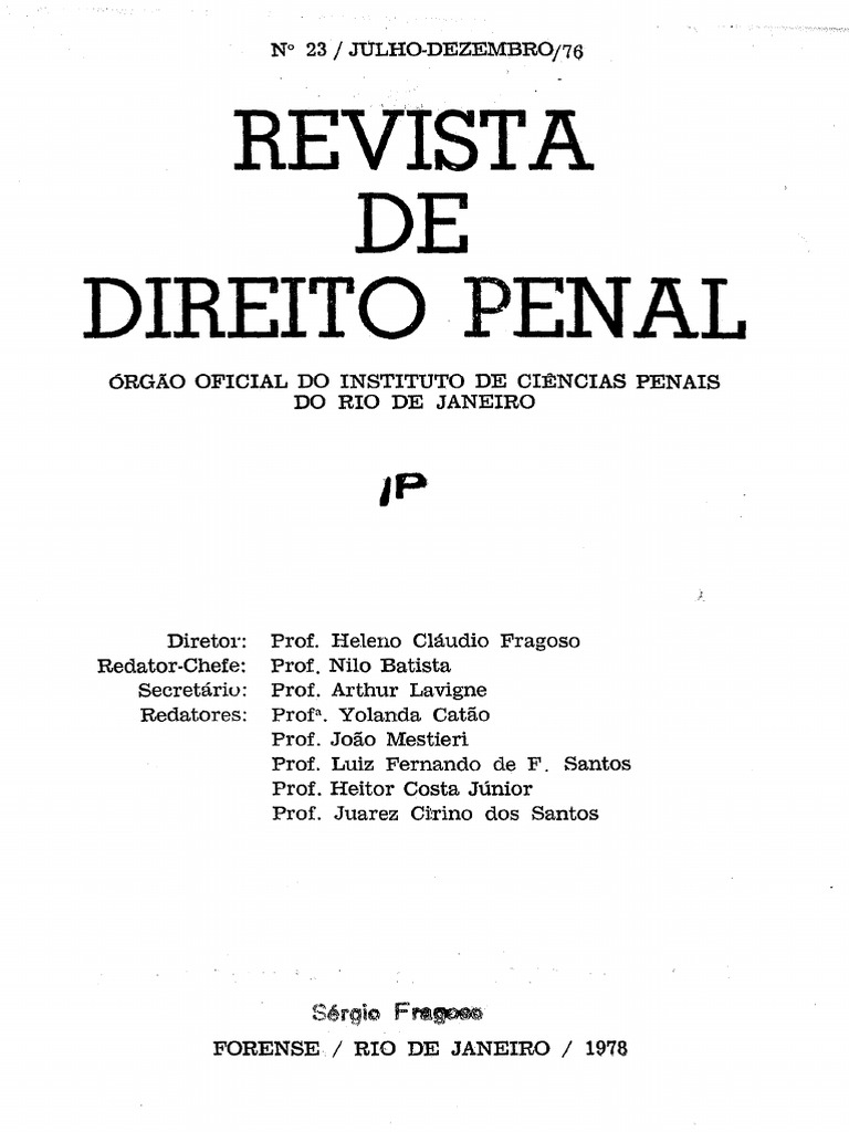 BARATTA, Alessandro. (1978) Criminologia Crítica e Política Penal ...