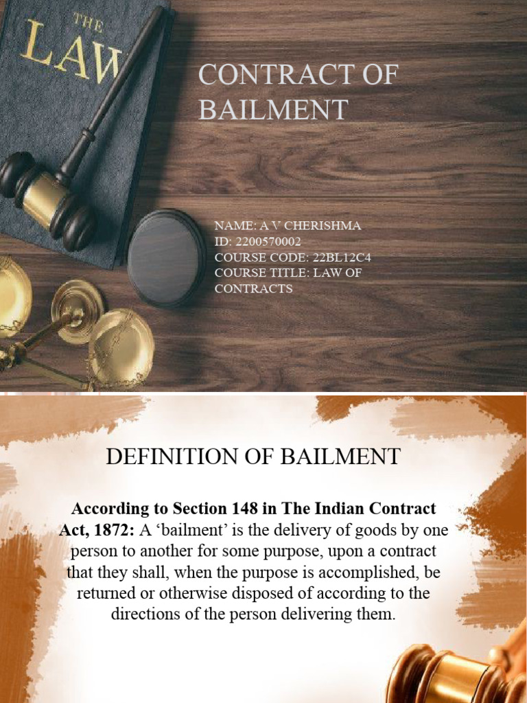 Bailment | PDF | Private Law | Common Law