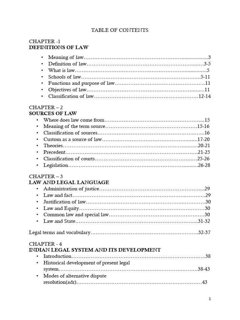 Overview of Legal Principles and Sources | PDF