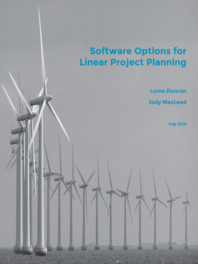 Software Options For Linear Project Planning 1 1 | PDF