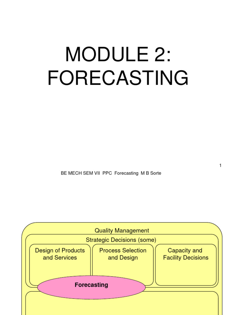 Forecasting Caacity and Aggregate Planning | PDF | Forecasting | Least Squares