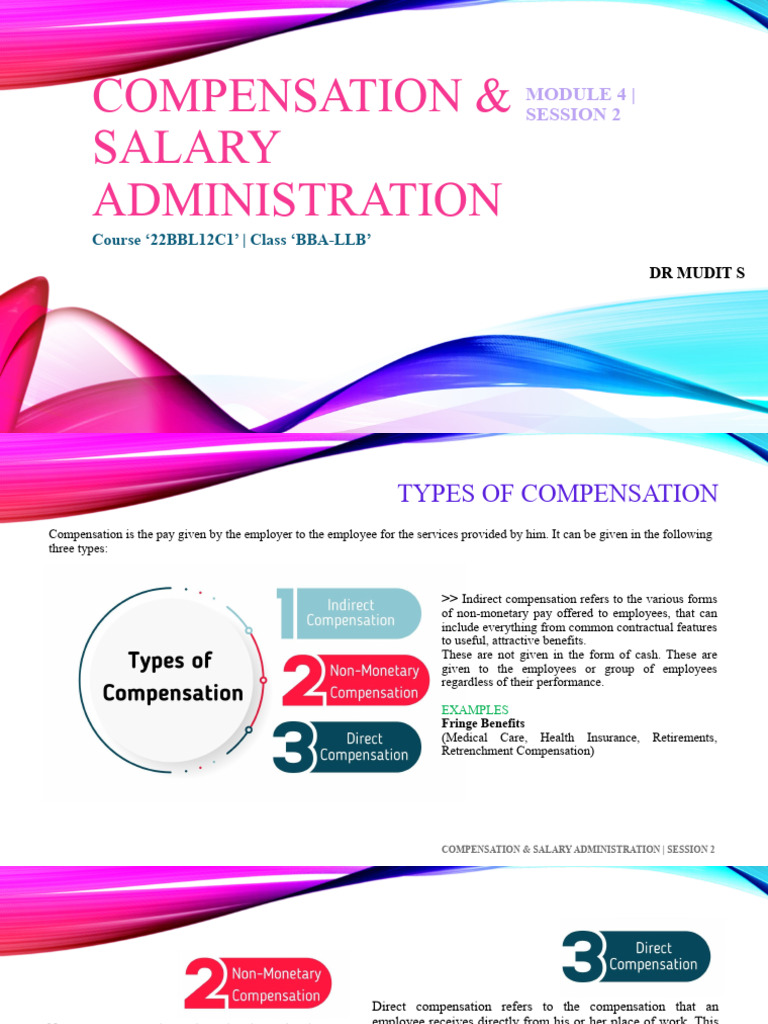 Session 2 (Compensation & Salary Administration) | PDF