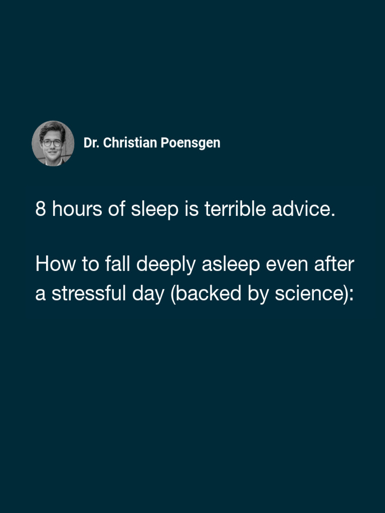 How To Fall Deeply Asleep After Stressful Days | PDF | Wellness