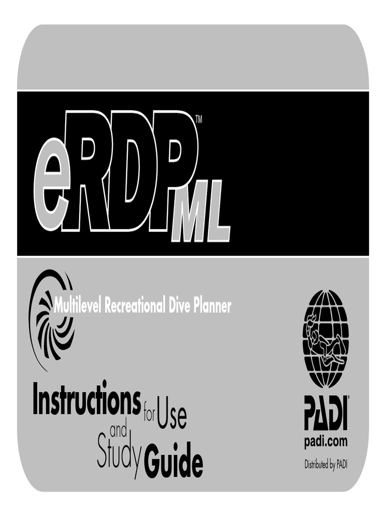 eRDPML_InstForUse | PDF | Scuba Diving | Underwater Diving