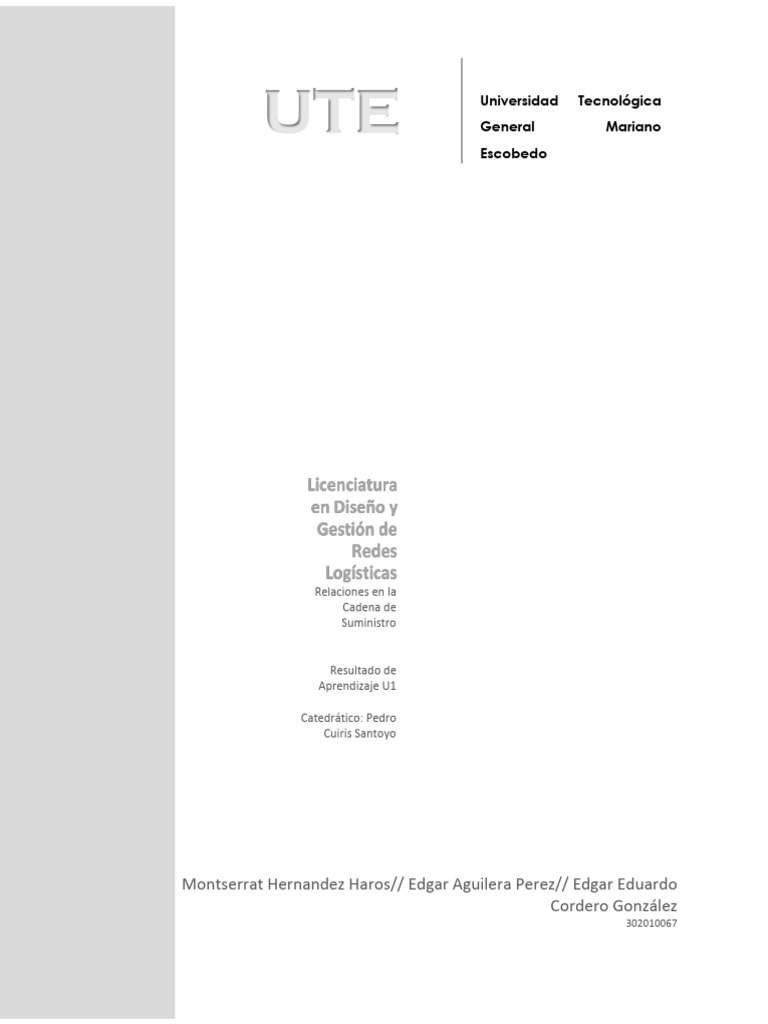 RA U1 RelacionesenlaCadenadeSuministro | PDF | Negociación | Business