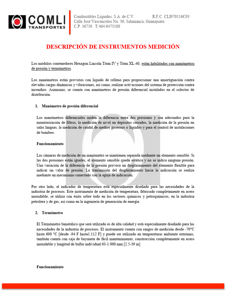 3.5.a Descripción de Los Instrumentos de Medición | PDF