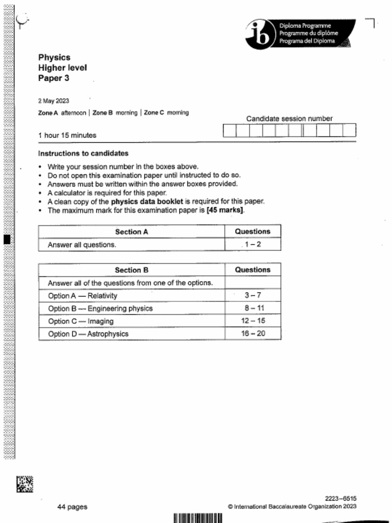 2023 May HL P3 | PDF