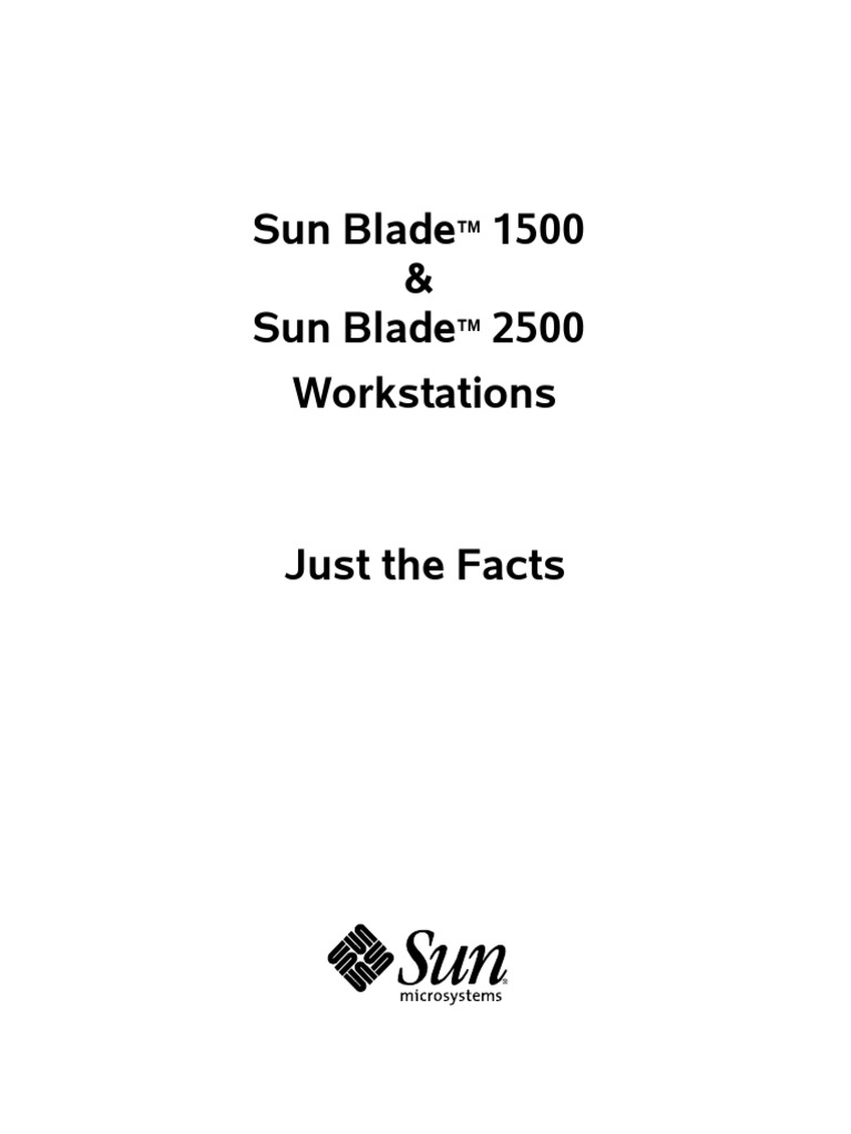 Sun Blade 2500 Ws | PDF