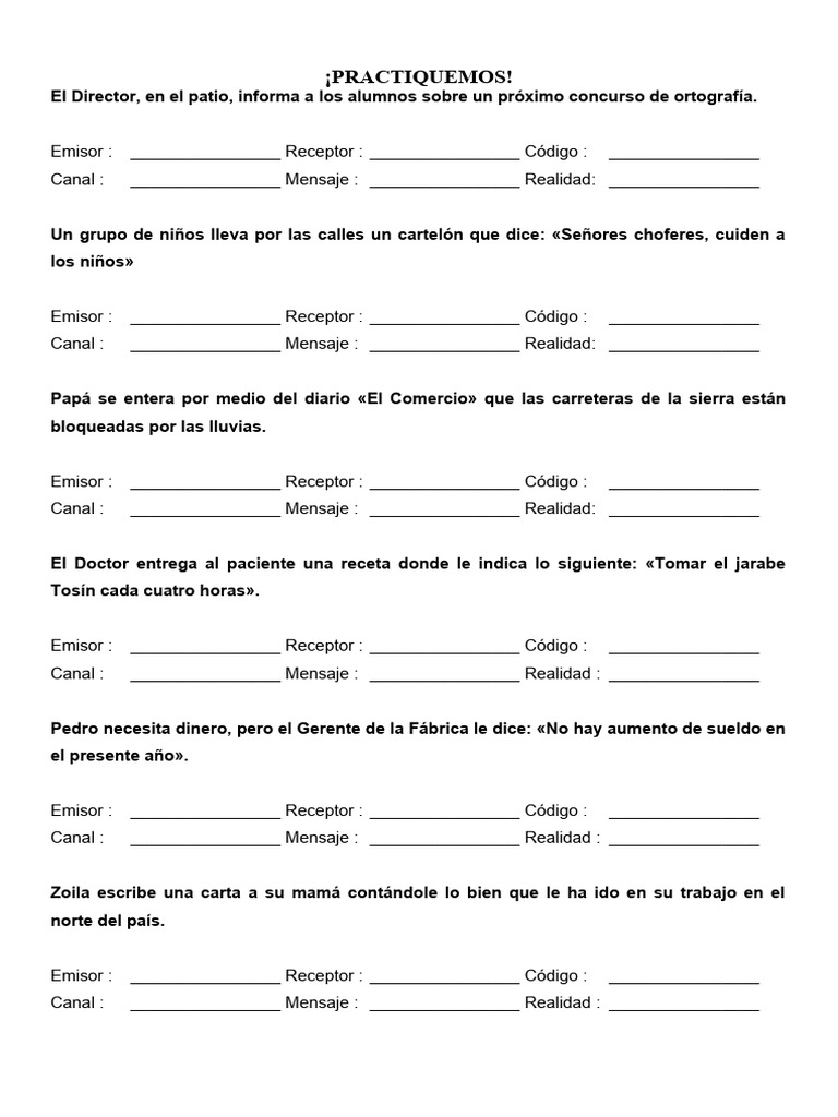 La Comunicacion para Cuarto de Primaria | PDF