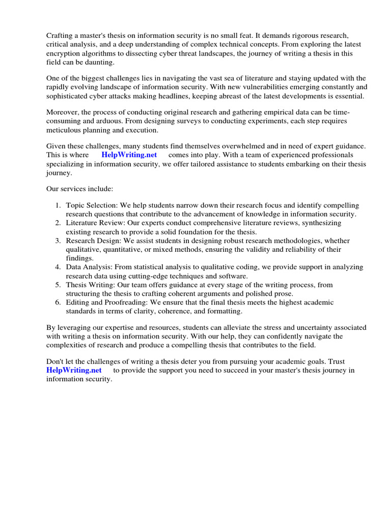Master Thesis Information Security Pdf Security Computer Security