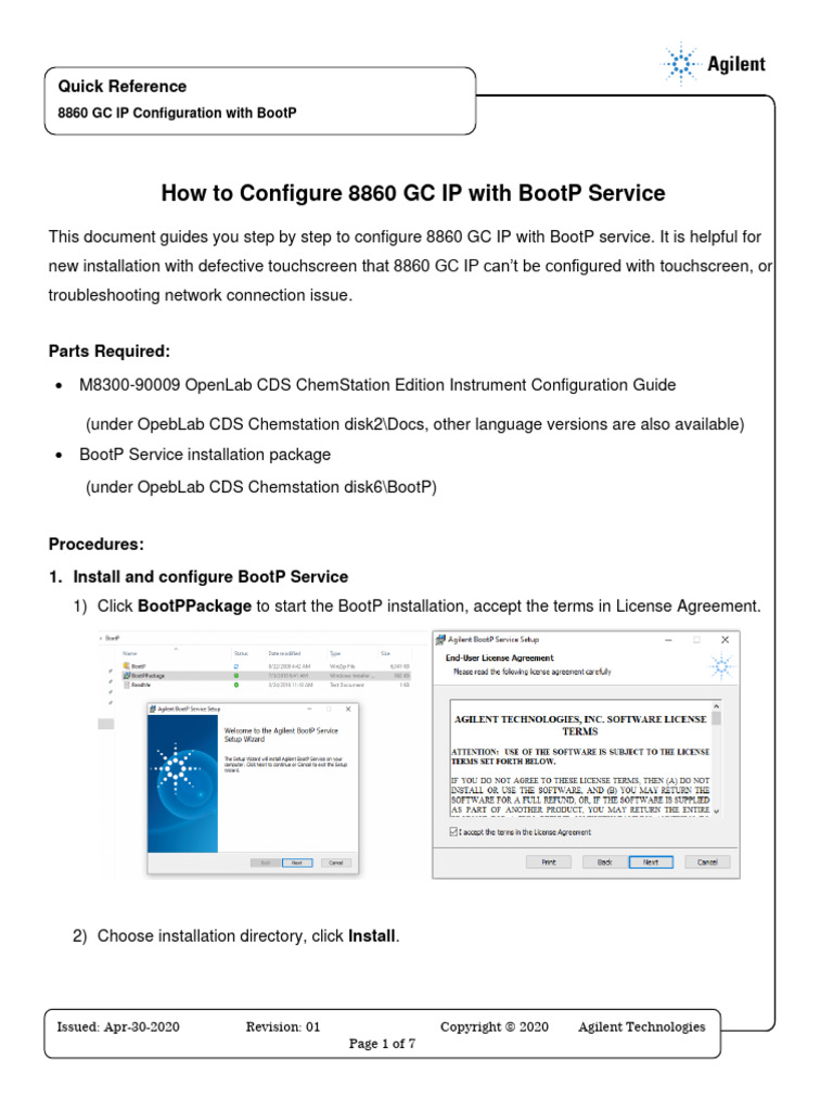 8860 IP Configuration With BootP Service | PDF | Ip Address | Microsoft Windows