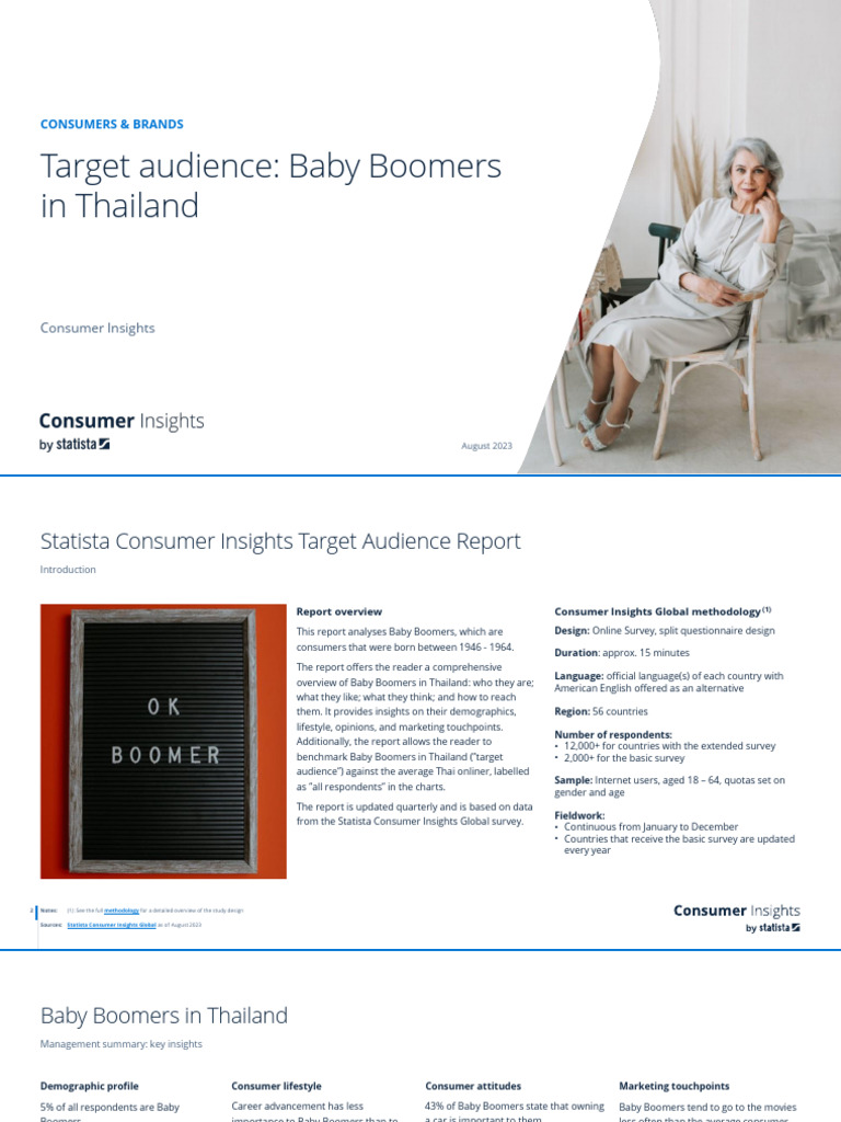 Study - Id126257 - Baby Boomers in Thailand | PDF