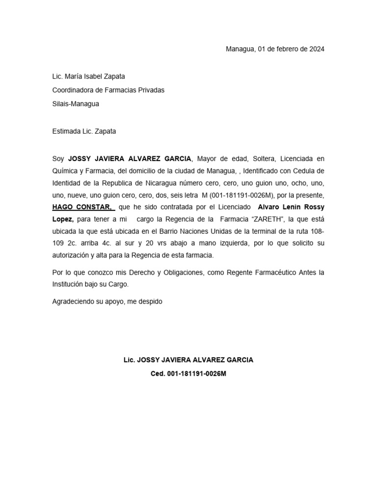Carta de Regencia | PDF