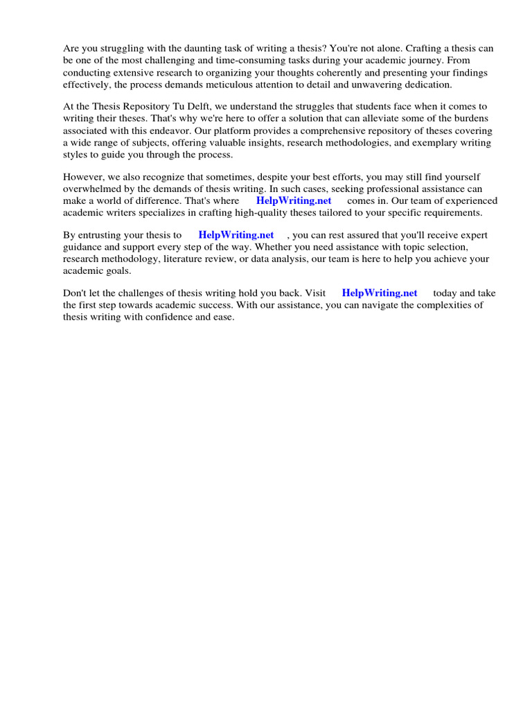 Thesis Repository Tu Delft | PDF