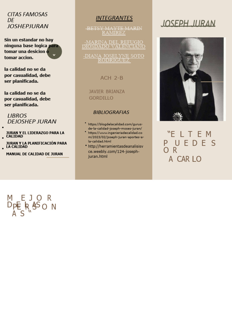 Citas y Aportaciones de Joseph Juran | PDF | Economias