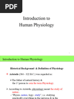 Introduction To Human Physiology | PDF | Human Body | Homeostasis