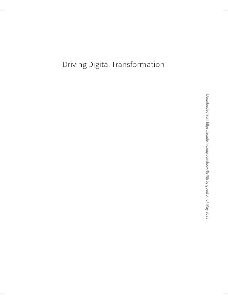 Driving Digital Transformation | PDF