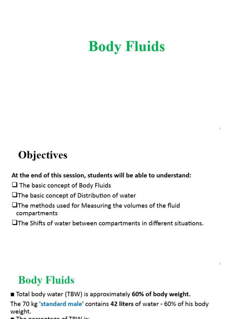 13) Body Fluids | PDF | Physiology | Animal Anatomy