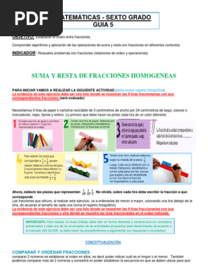 Hoja De Trabajo Para Despejar Fracciones Efemérides De Febrero