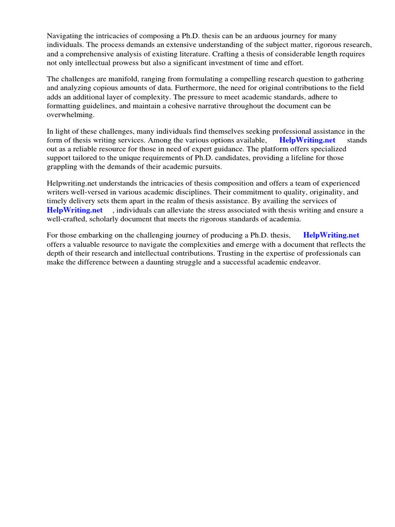 PHD Thesis Length | PDF