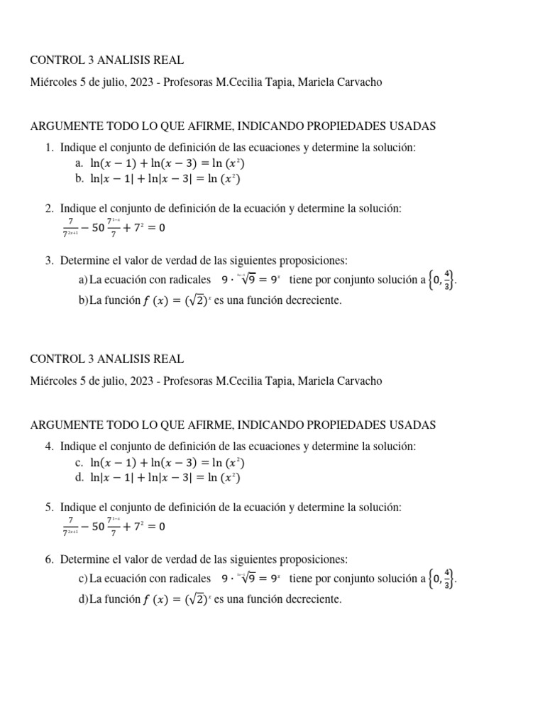 Pauta Control 3 | PDF
