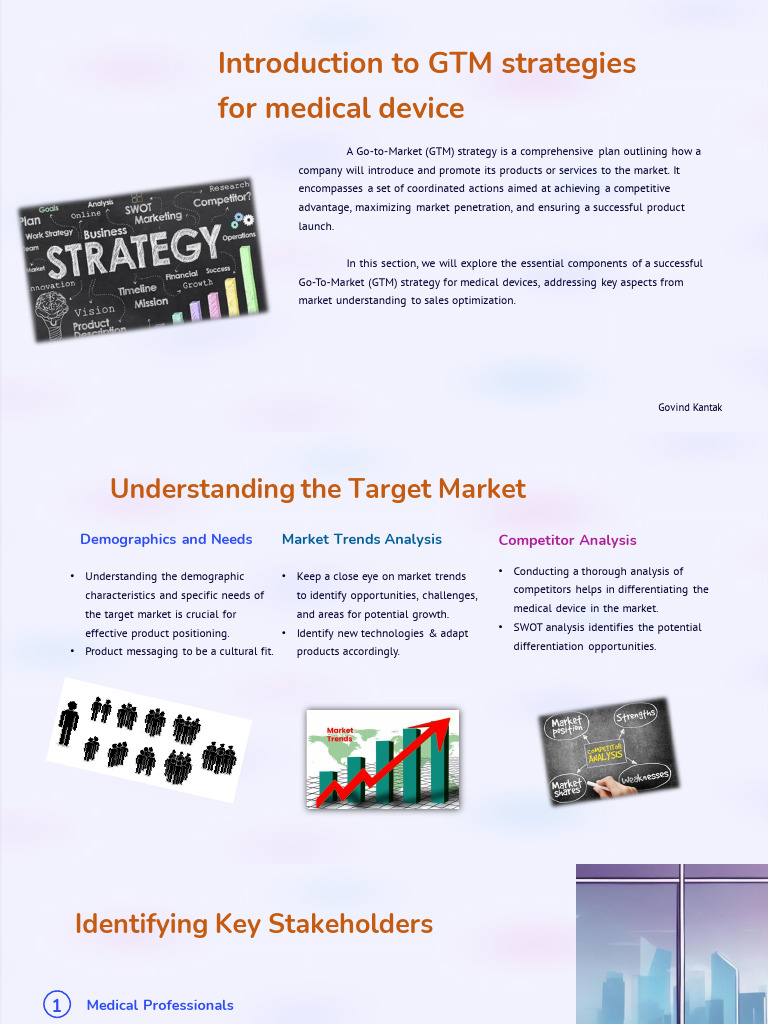 GTM Strategies For Medical Devices | PDF | Market (Economics) | Medical ...