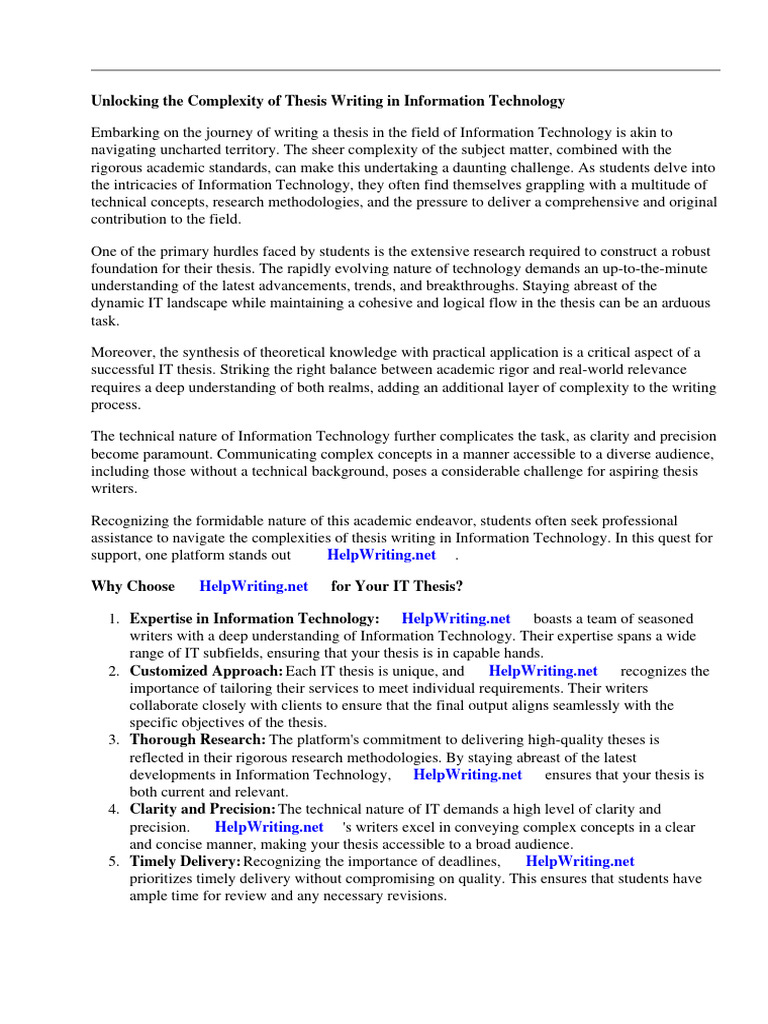 Thesis Related To Information Technology | PDF | Android (Operating ...