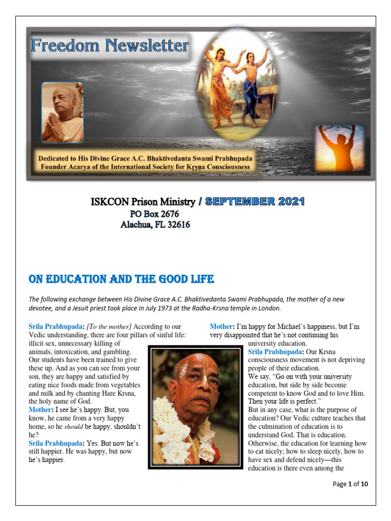 IPM Freedom Newsletter September, 2021 | PDF | Self-Improvement ...